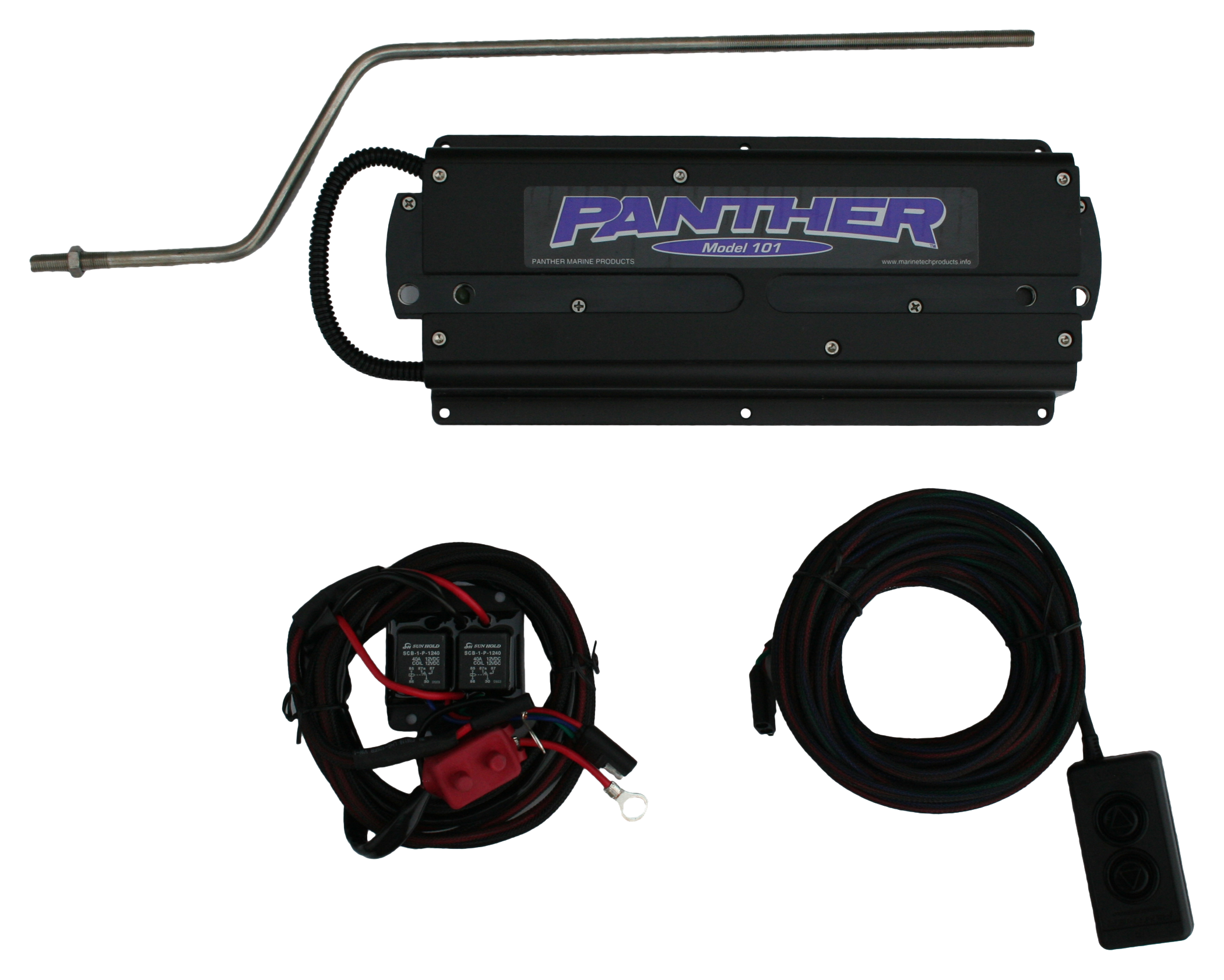 Marine Tech Panther Marine Motor Tilt and Trim and Electro Steer | Bass ...